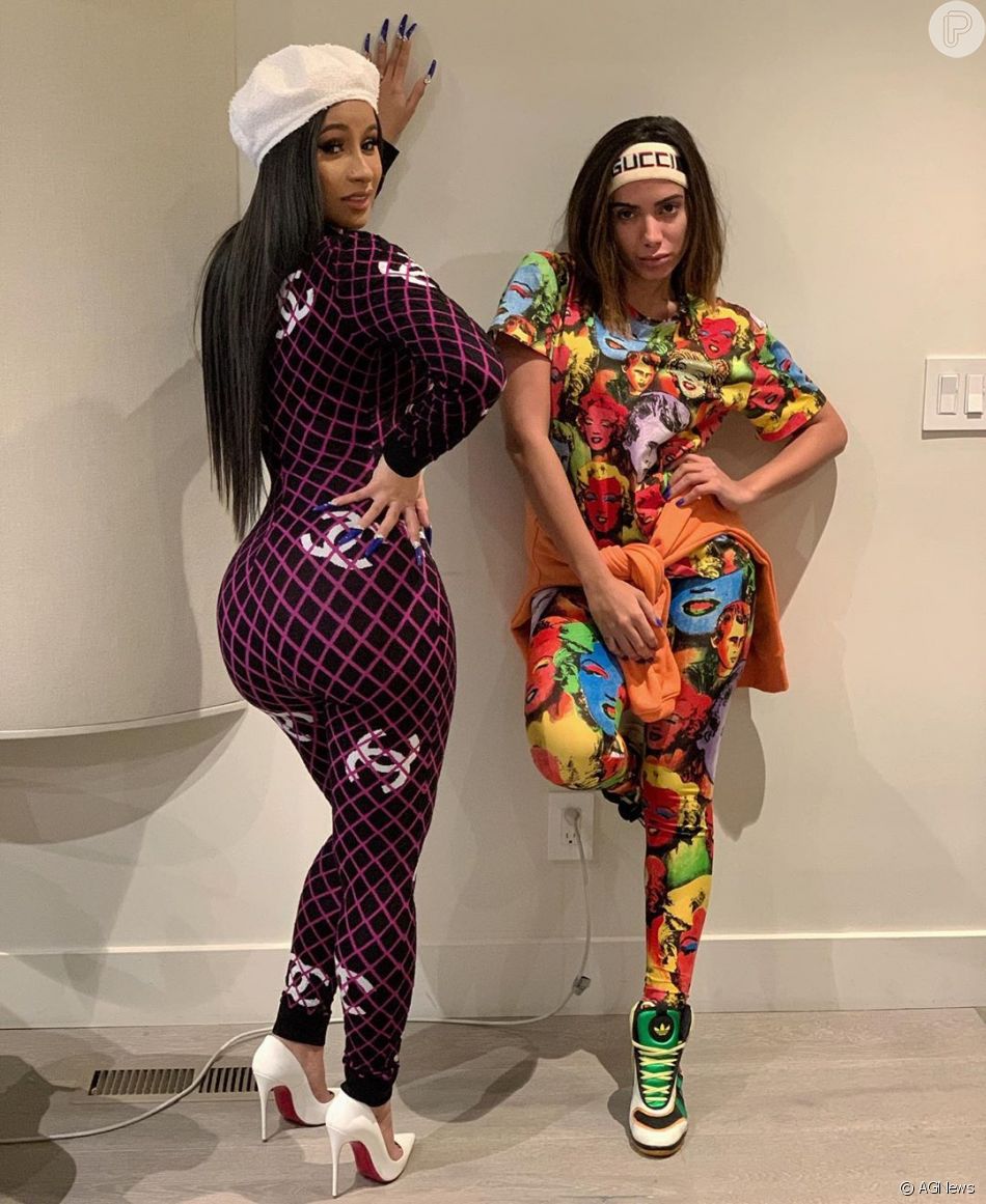 Anitta gravou com a rapper americana Cardi B em agosto de 2019 - Purepeople