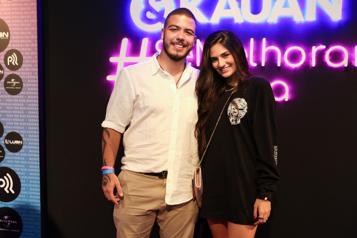 Foto: DJ Ronald e a namorada, Luiza Basile estiveram em gravação de DVD ...