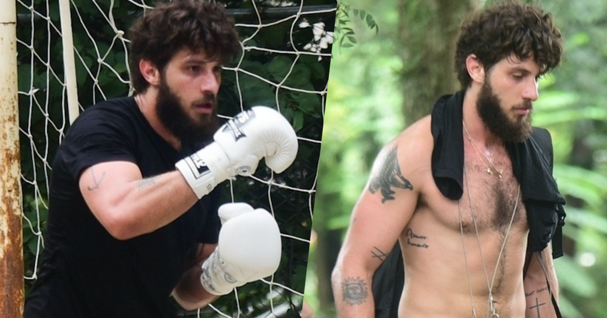 Chay Suede é flagrado sem camisa em treino de boxe e arranca suspiros ...