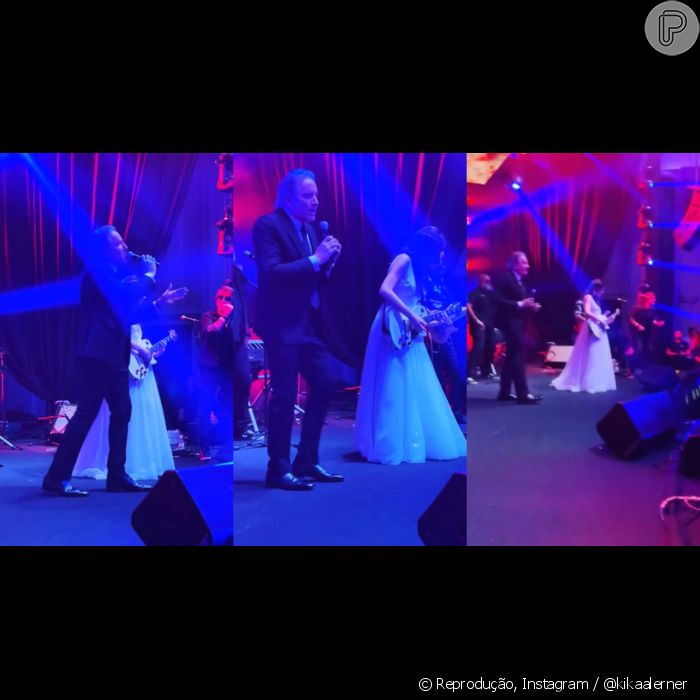Roberto Justus sobe ao palco em casamento da filha para formar banda ...