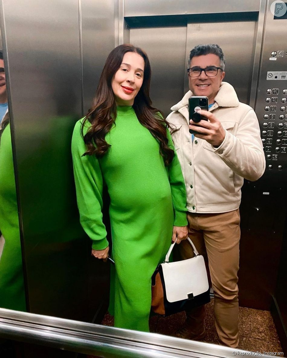 Gravidez de Claudia Raia: atriz posa ao lado de Jarbas Homem de Mello e ...