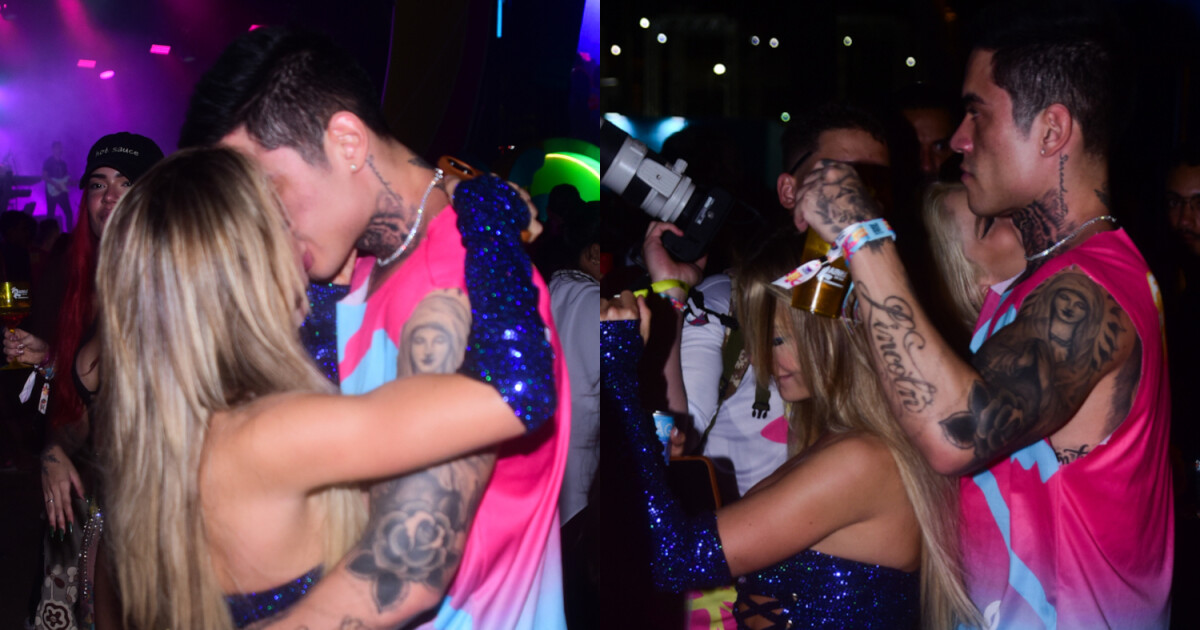 Foi dada a largada: Gabi Martins troca beijos com gamer Lincoln 'fnx' Lau em show na Farofa da ...