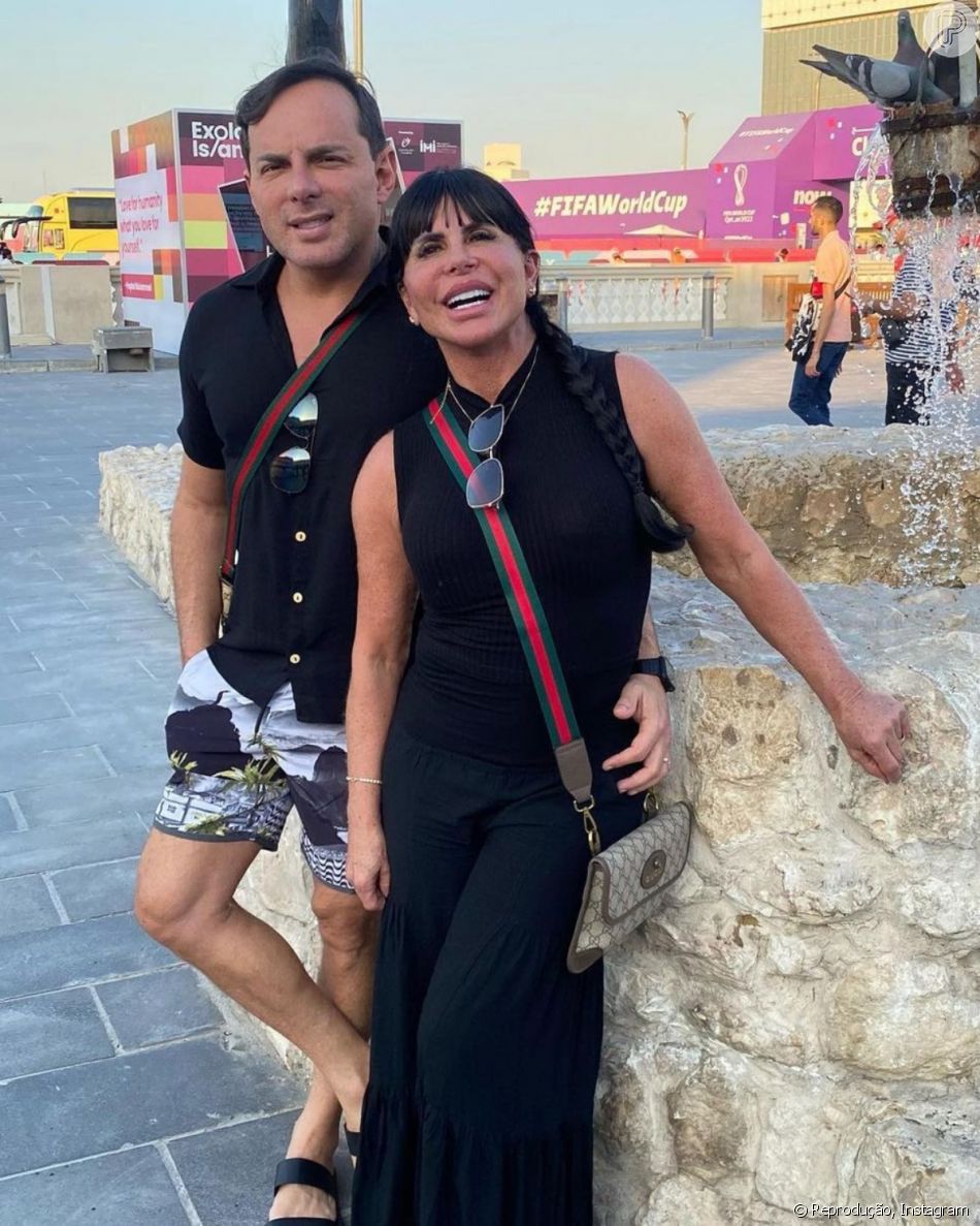 Gretchen ousa e posta foto sensual de fio-dental com o marido, Esdras ...