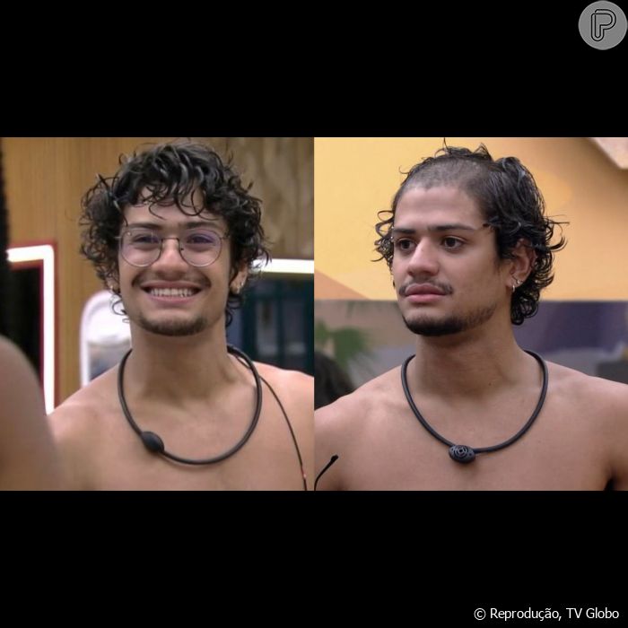 Antes e depois de Gabriel Santana, do 'BBB 23', após corte de cabelo ...