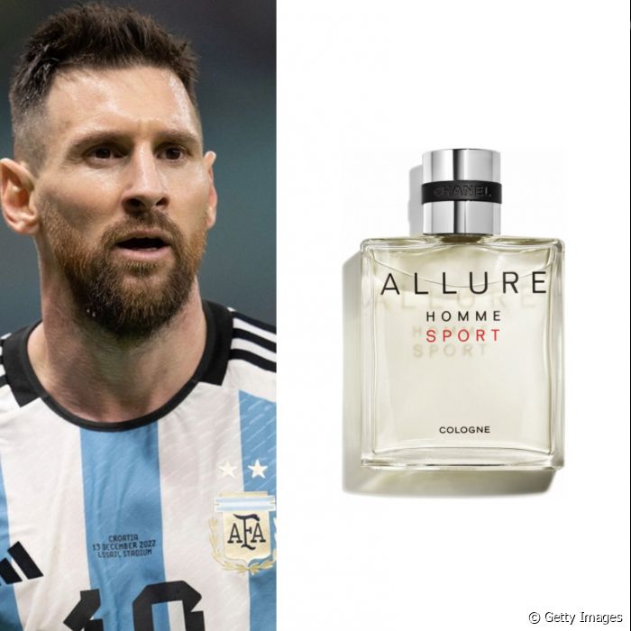 O perfume favorito de Messi é o Allume Homme Sport, de Chanel - Purepeople