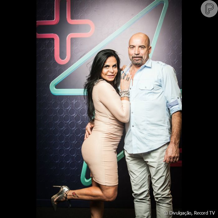 Gretchen e Carlos Marques participaram juntos do 'Power Couple Brasil' - Purepeople