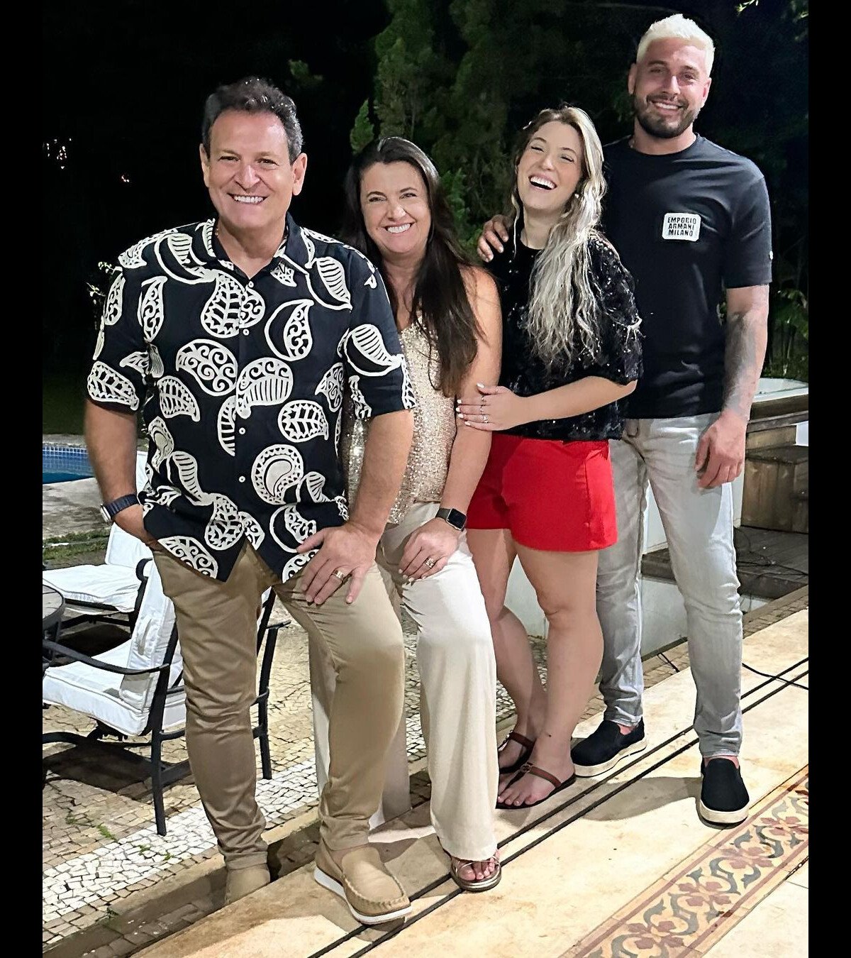 Foto: Luís Ricardo ao lado da mulher, Zahie Mattar, e dos filhos, Luís ...