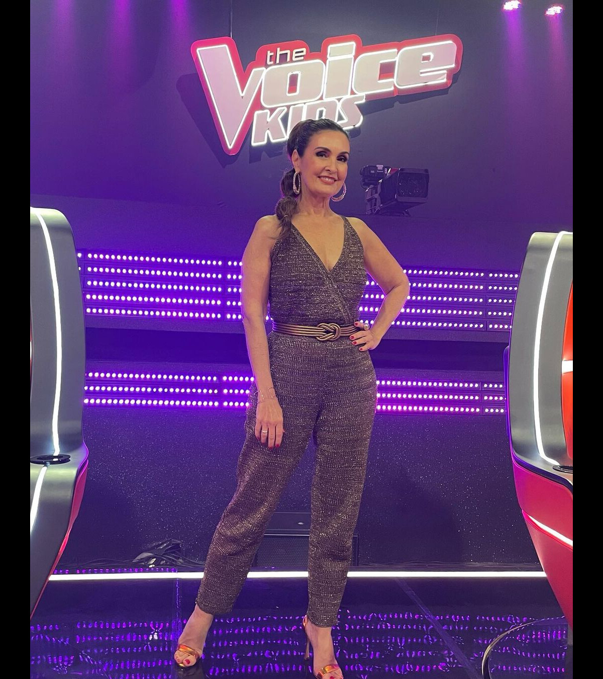 Foto: Fátima Bernardes está no comando do 'The Voice Kids' - Purepeople