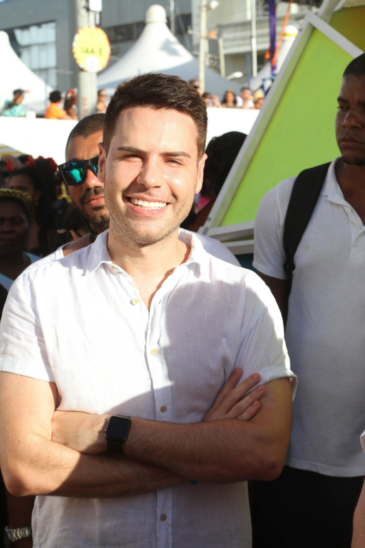 Foto: Luiz Bacci agradeceu livramento com irmã e sobrinho que escaparam ...