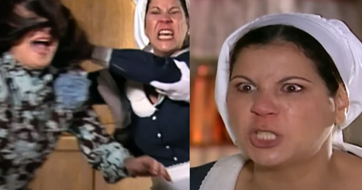 Surra de empregada em patroa atiça 'Alma Gêmea': Zulmira esbofeteia ...