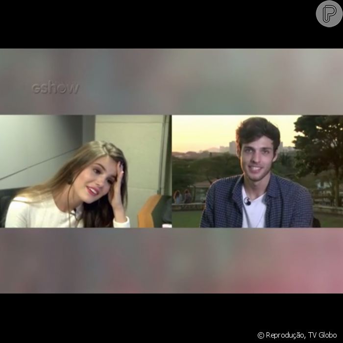 Camila Queiroz e Lucas Cattani se conheceram em 2013, durante um ...