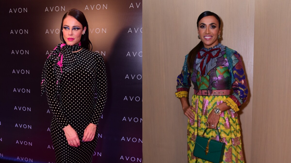 Foto: Coloridas! Paolla Oliveira e Marta Silva usam looks elaborados em prêmio nesta quinta ...