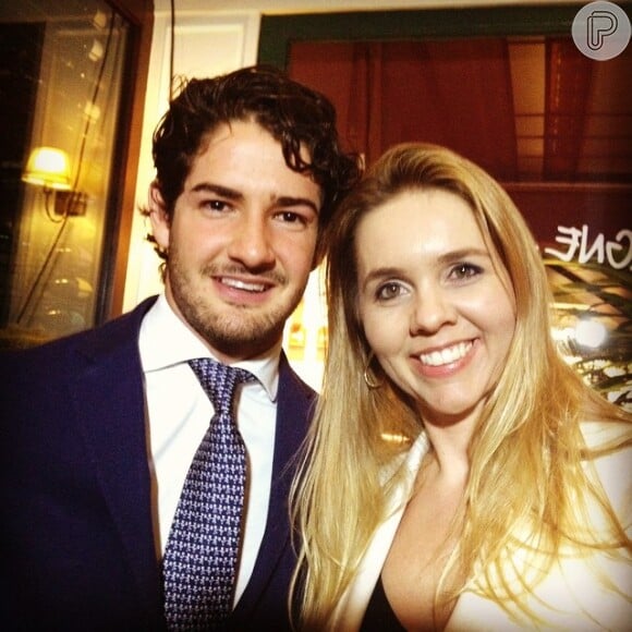 Foto: Alexandre Pato durante evento de dermatologia promovido pela ...