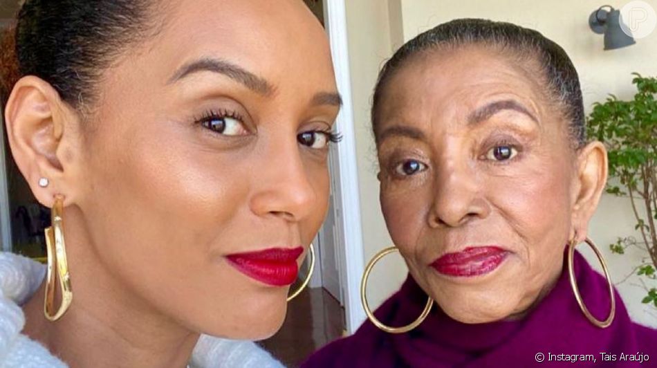 Tais Araújo aparece com a mãe, Dona Mercedes, em selfie após um ano sem ...