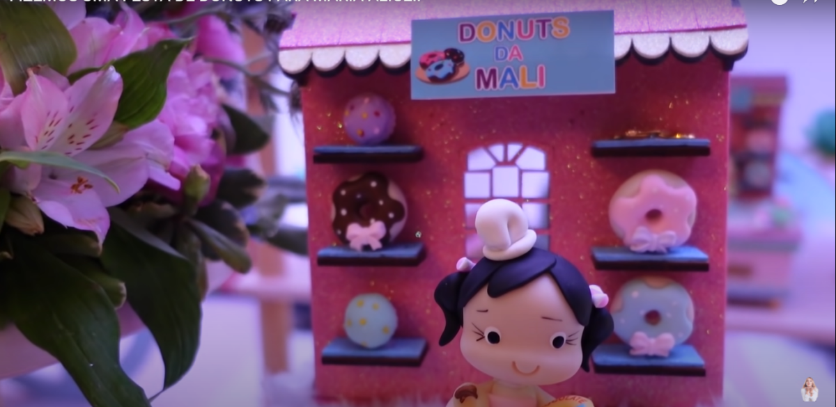 Foto: Decoração da festa de Maria Alice era inspirada em donuts ...