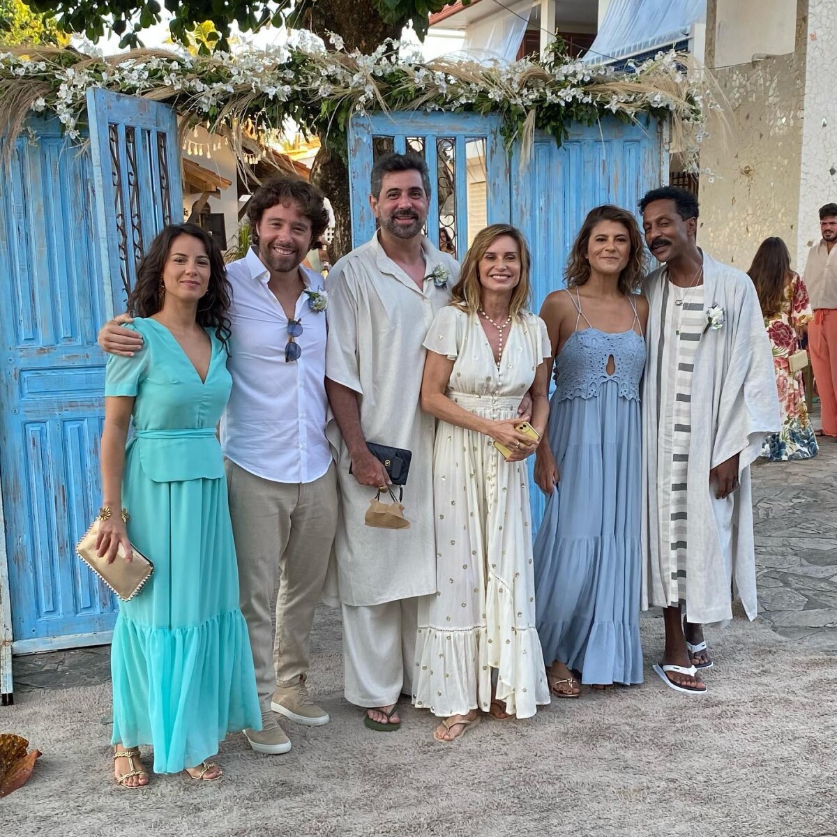 Foto: No casamento de Emanuelle Araújo, os padrinhos incluíam, além de ...