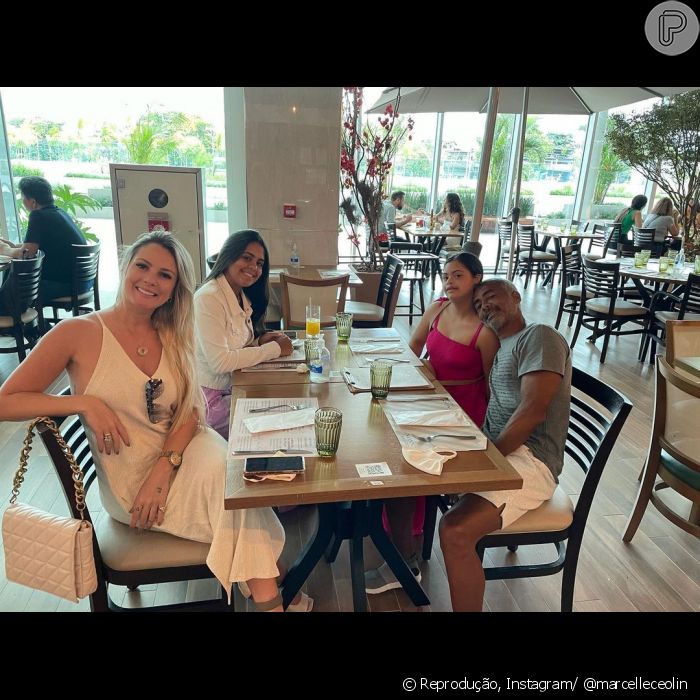 Marcelle Ceolin já foi apresentada à família de Romário - Purepeople