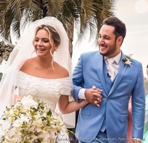 Barretto, da dupla com Bruno, e Luísa Marconi se casam em Londrina. Veja detalhes do vestido da ...