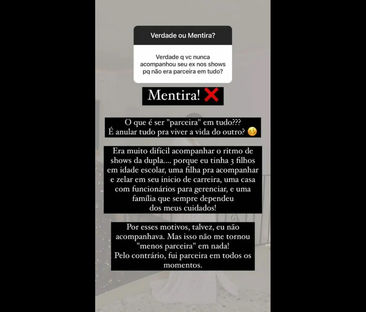 Foto: Zilu Godoi foi perguntada se não era parceira do ex-marido ... Foto: Zilu Godoi foi perguntada se não era parceira do ex-marido ...