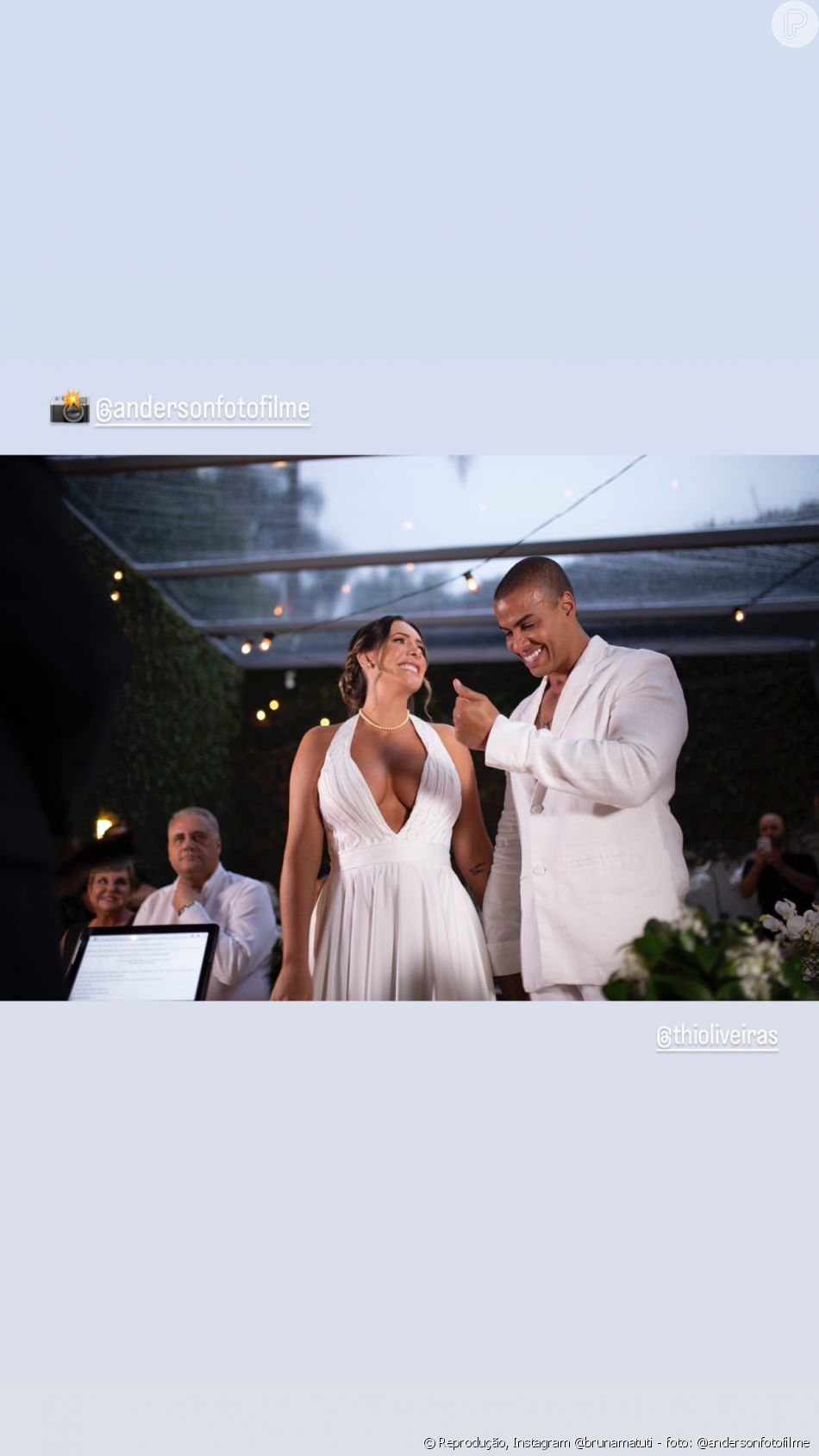 Casamento mini wedding: Thiago Oliveira, do É de Casa, e mulher, Bruna ...