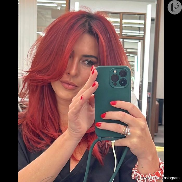 Fernanda Paes Leme adotou as mechas ruivas - Purepeople