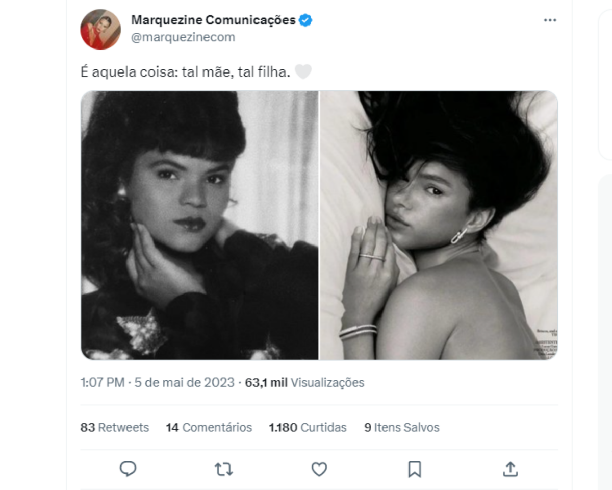 Foto: Bruna Marquezine e a mãe, Neide Maia: 'Tal mãe, tal filha', brincou o fã-clube - Purepeople