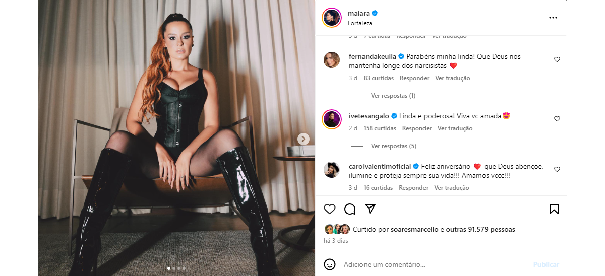 Foto Maiara Usa Look Sexy E Ganha Elogios De Ivete Sangalo E Fãs Linda Purepeople