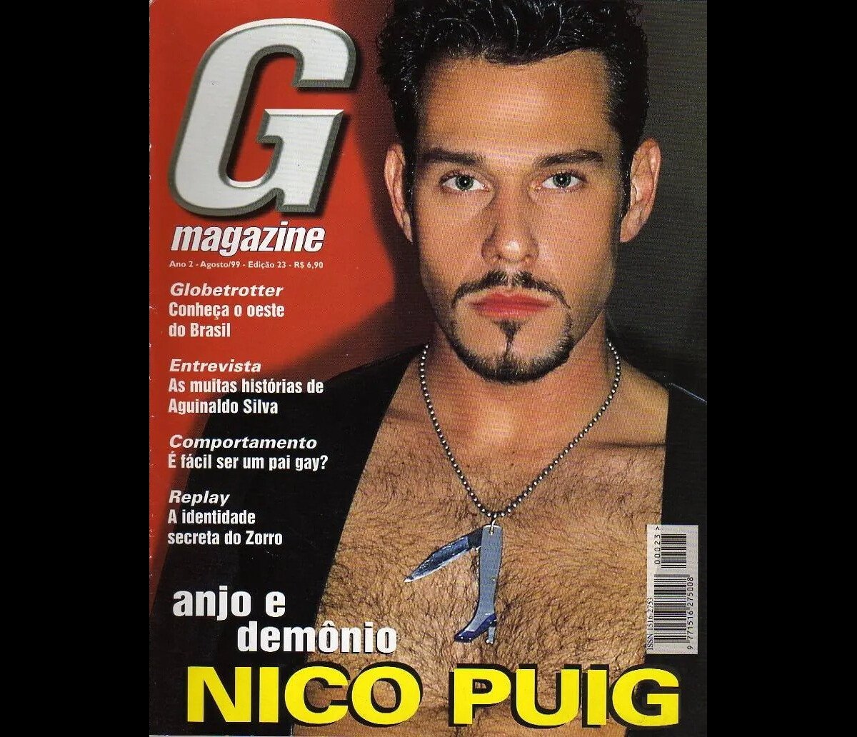 Foto: Nico Puig posou nu pra a G Magazine no final da década - Purepeople