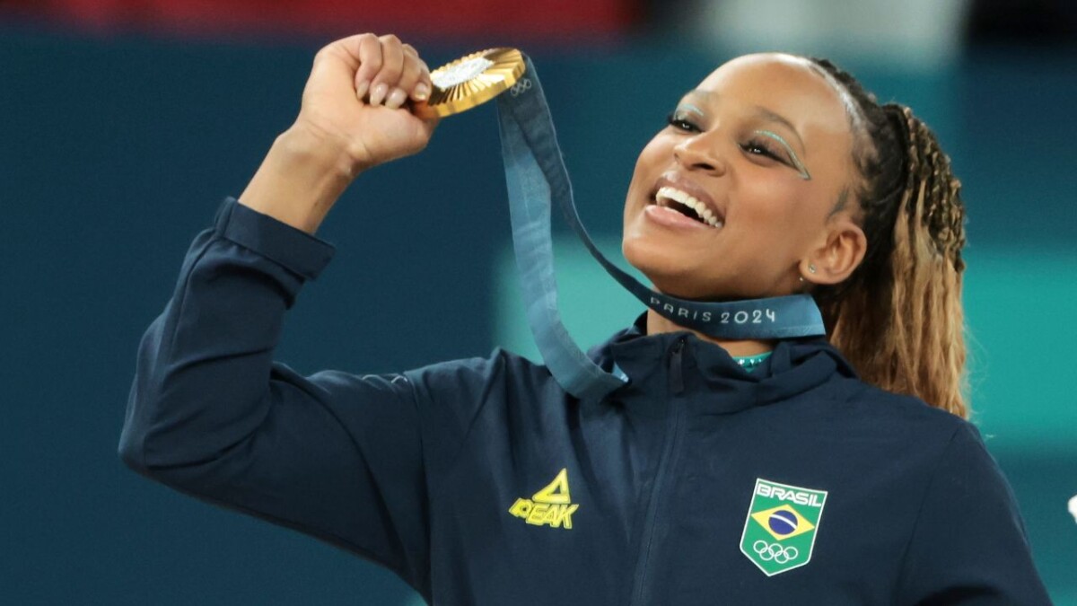 Foto: Rebeca Andrade conquistou uma medalha de ouro nas Olimpíadas de ...