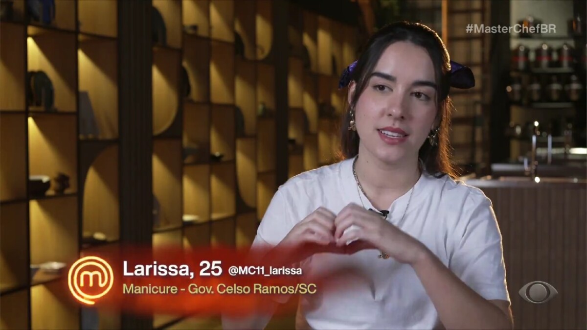 Foto: 'MasterChef Brasil': Larissa deixou competição nesta terça-feira ...