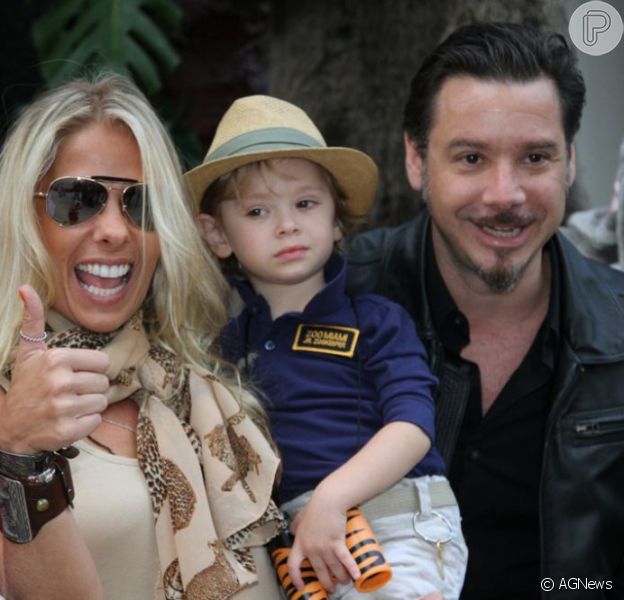 Adriane Galisteu e Alexandre Iódice comemoram 3 anos de Vittorio em São ...