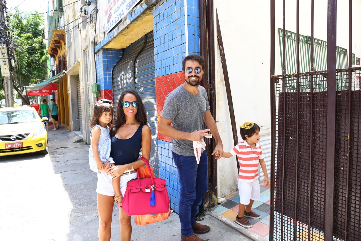 Foto: Ricardo Pereira e Francisca Pinto levaram os filhos Vicente e ...