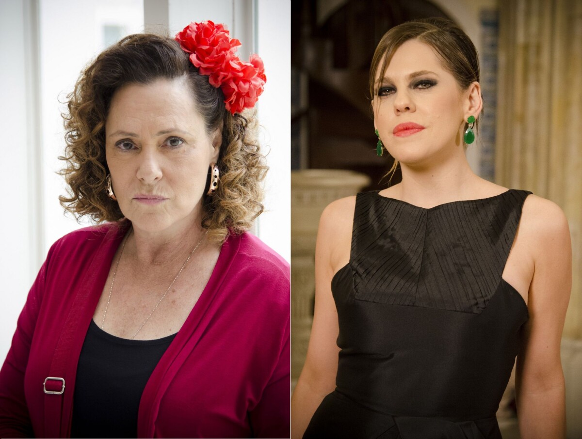 Foto: Márcia (Elizabeth Savala) briga com Edith (Bárbara Paz) para ...
