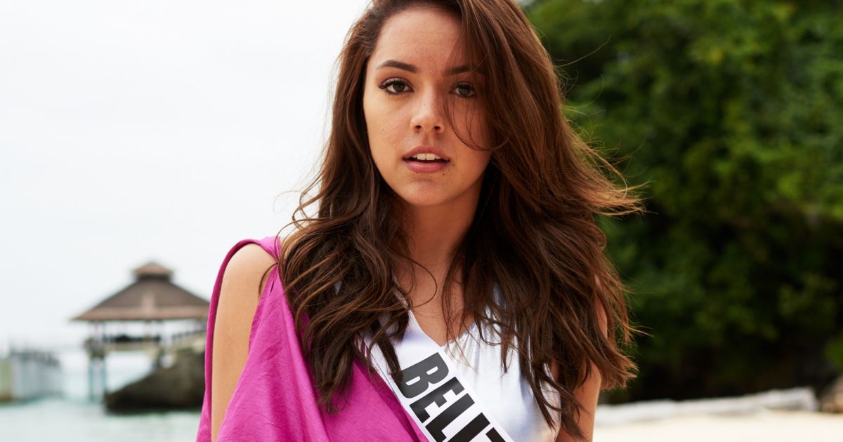A Miss Belize, Rebecca Kathleen Rath, de 23 anos, visitou a ilha de ...