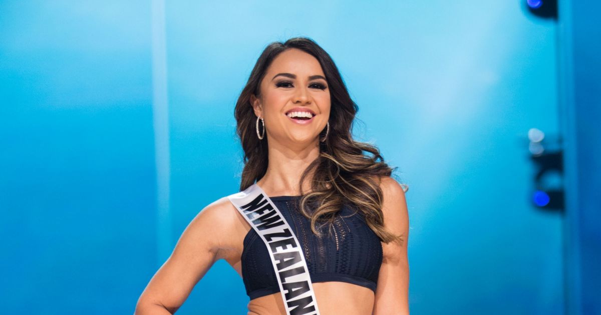 A Miss Nova Zelândia, Tania Dawson, de 24 anos, desfilou sua boa forma ...