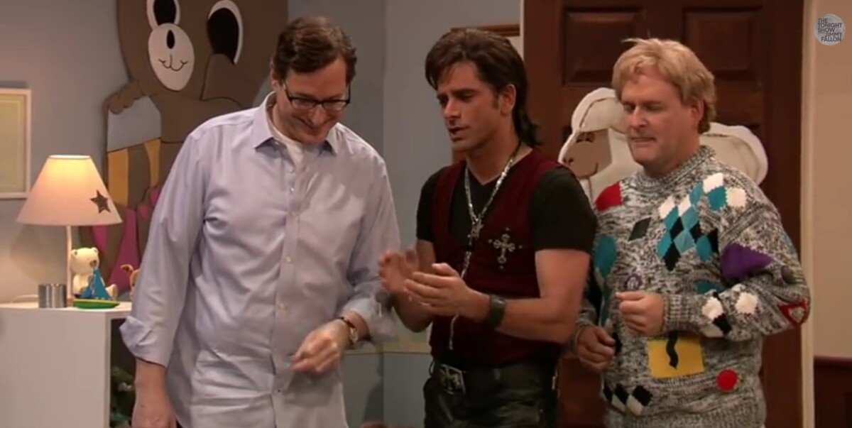 Foto: John Stamos, Bob Saget e Dave Coulier participaram do programa de ...
