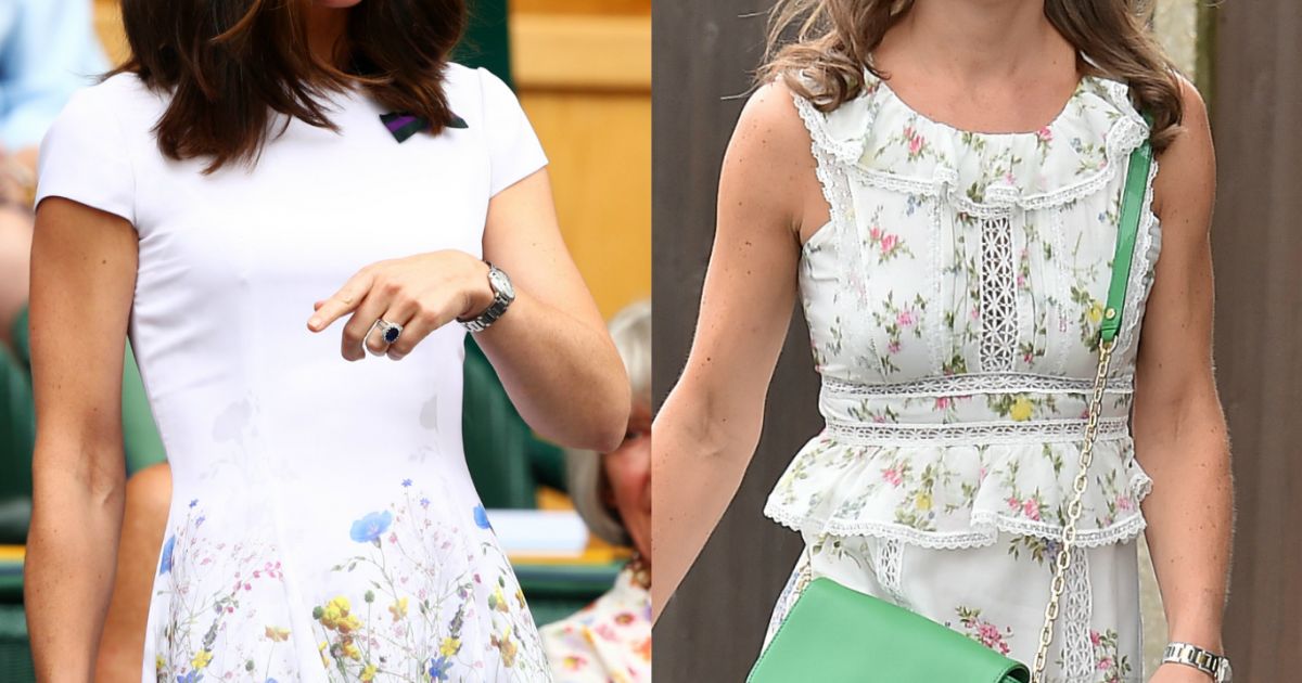 Kate Middleton e Pippa Middleton optaram por looks florais para ...