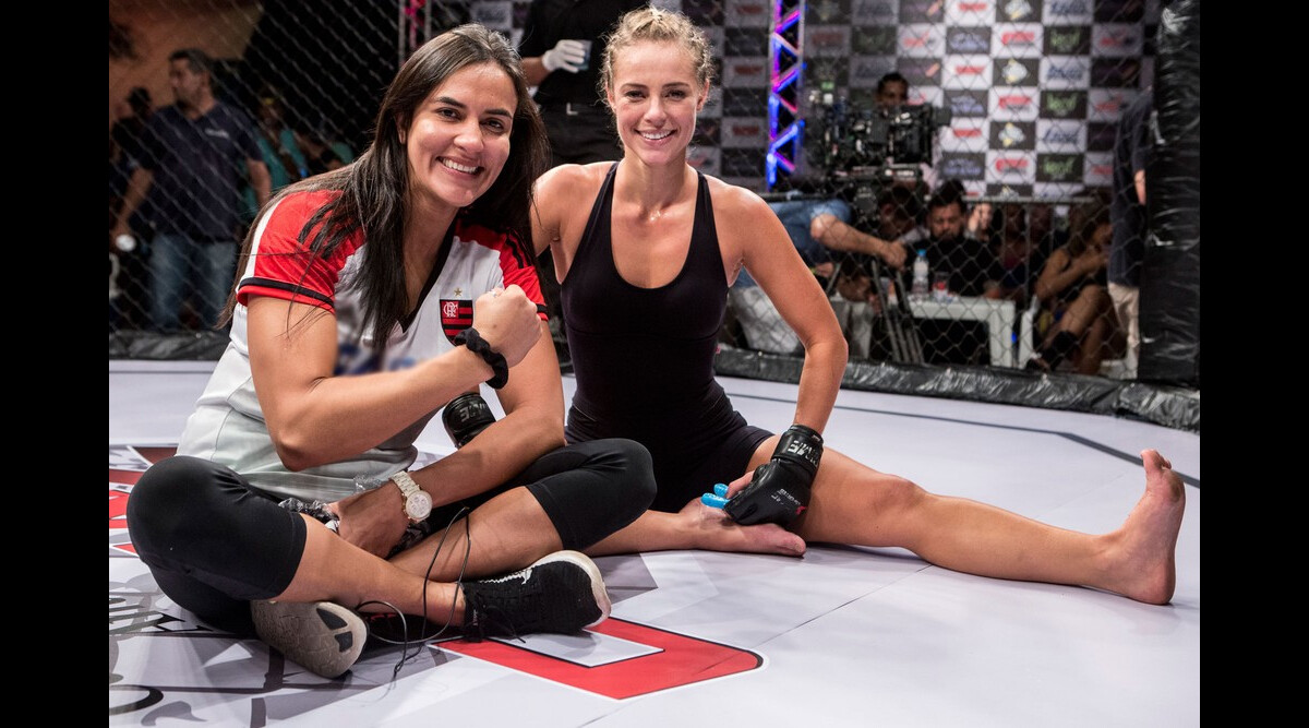 Foto: Érica Paes é profissional de MMA e tem ajudado Paolla Oliveira a ...