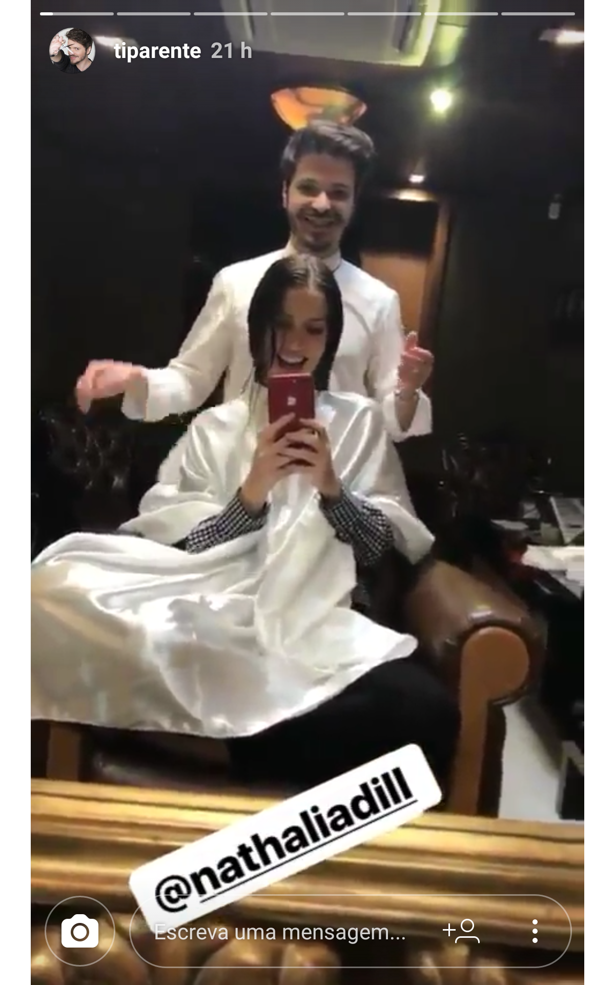 Foto: Tiago Parente mostrou a transformação de Nathalia Dill em suas ...
