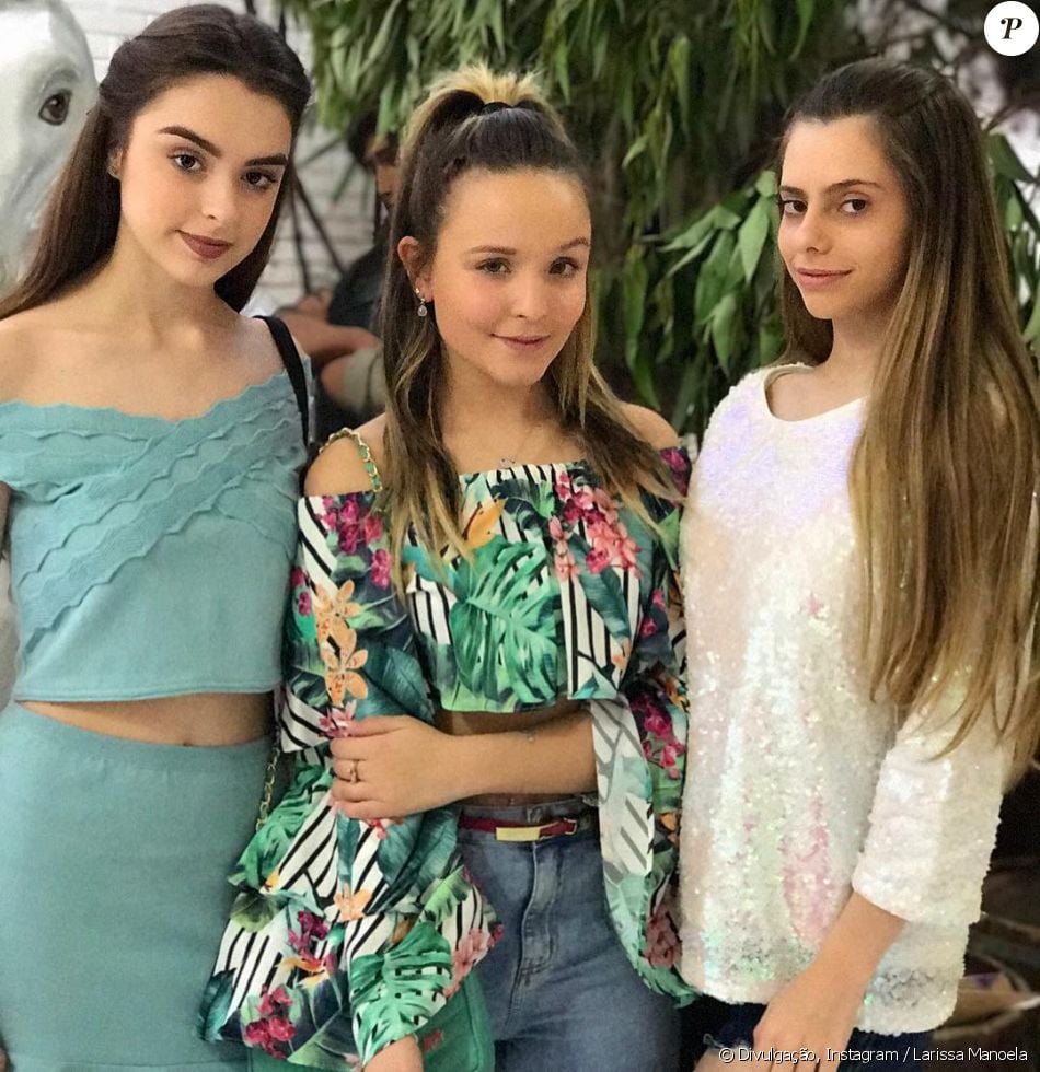 Larissa Manoela curtiu festa na companhia das amigas Gabi Motta e Bella ...