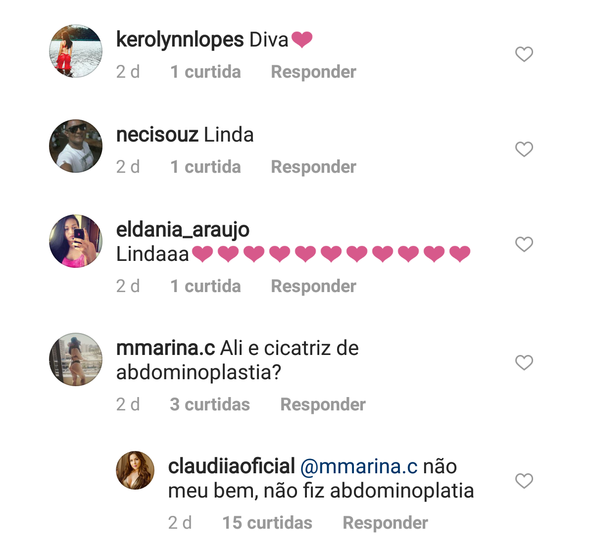 Foto: Ex-BBB Maria Cláudia negou cirurgia plástica no abdômen em seu ...