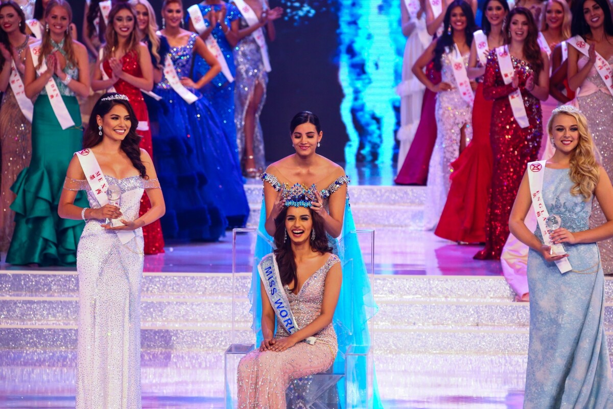 Foto: Manushi Chhilar foi coroada no palco da 67ª edição do concurso ...