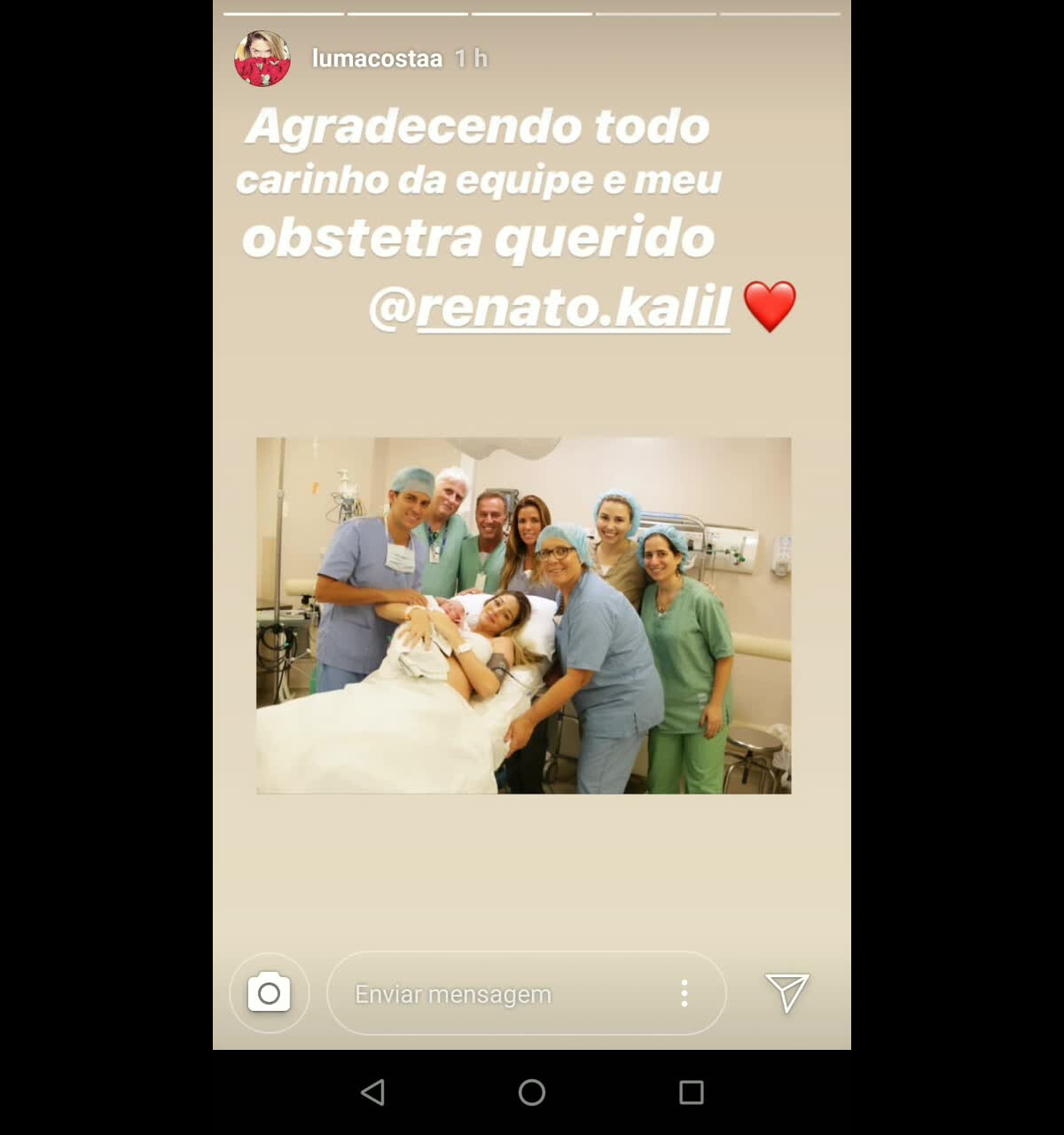 Vídeo: Luma Costa mostra cliques do parto de seu segundo filho, Eduardo ...