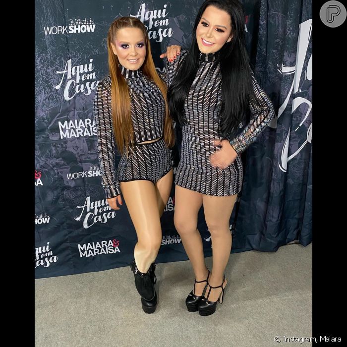 Maiara e Maraisa exibiram corpo mais magro em look curto - Purepeople