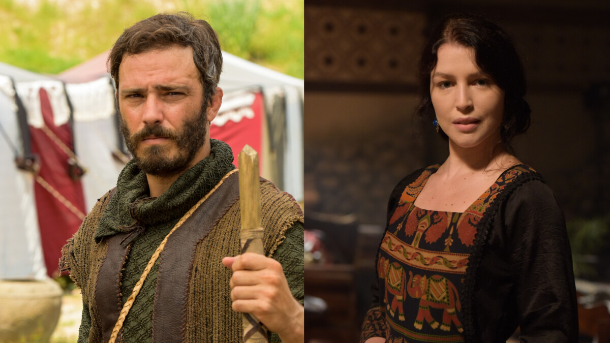 Foto: Novela 'Gênesis': Judá (Thiago Rodrigues) e Muriel (Rhaisa ...