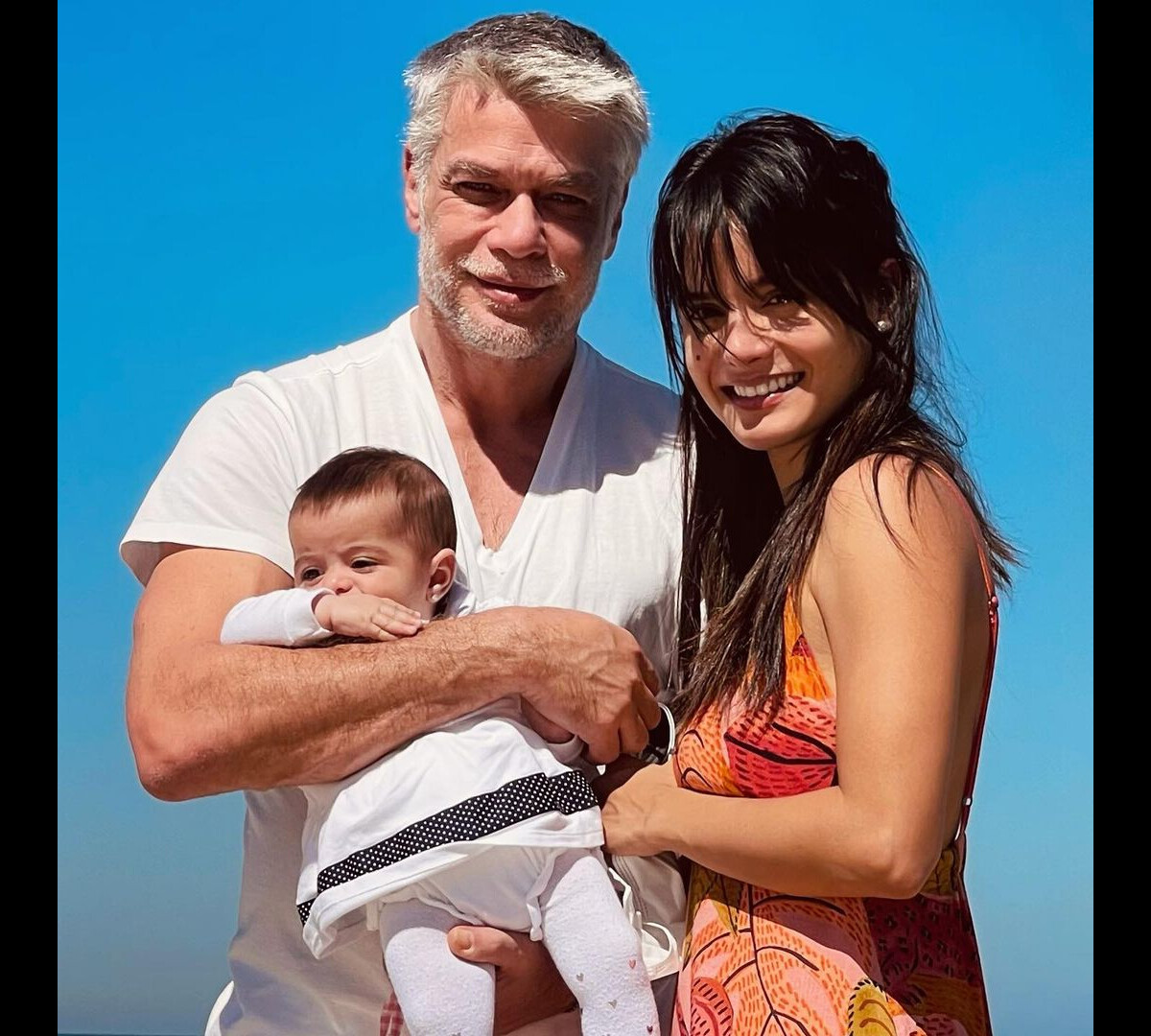 Foto: Fábio Assunção, a esposa Ana e a filha Alana - Purepeople