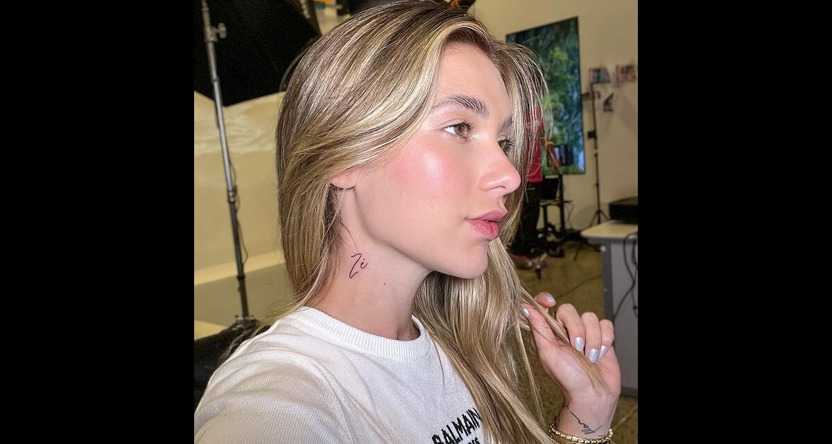 Foto: Virgínia Fonseca tatuou o apelido de Zé Felipe no pescoço ...