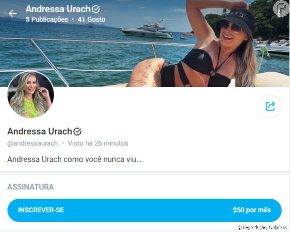 Andressa Urach nua no OnlyFans? Após polêmicas com ex-marido, modelo entra para plataforma de ...