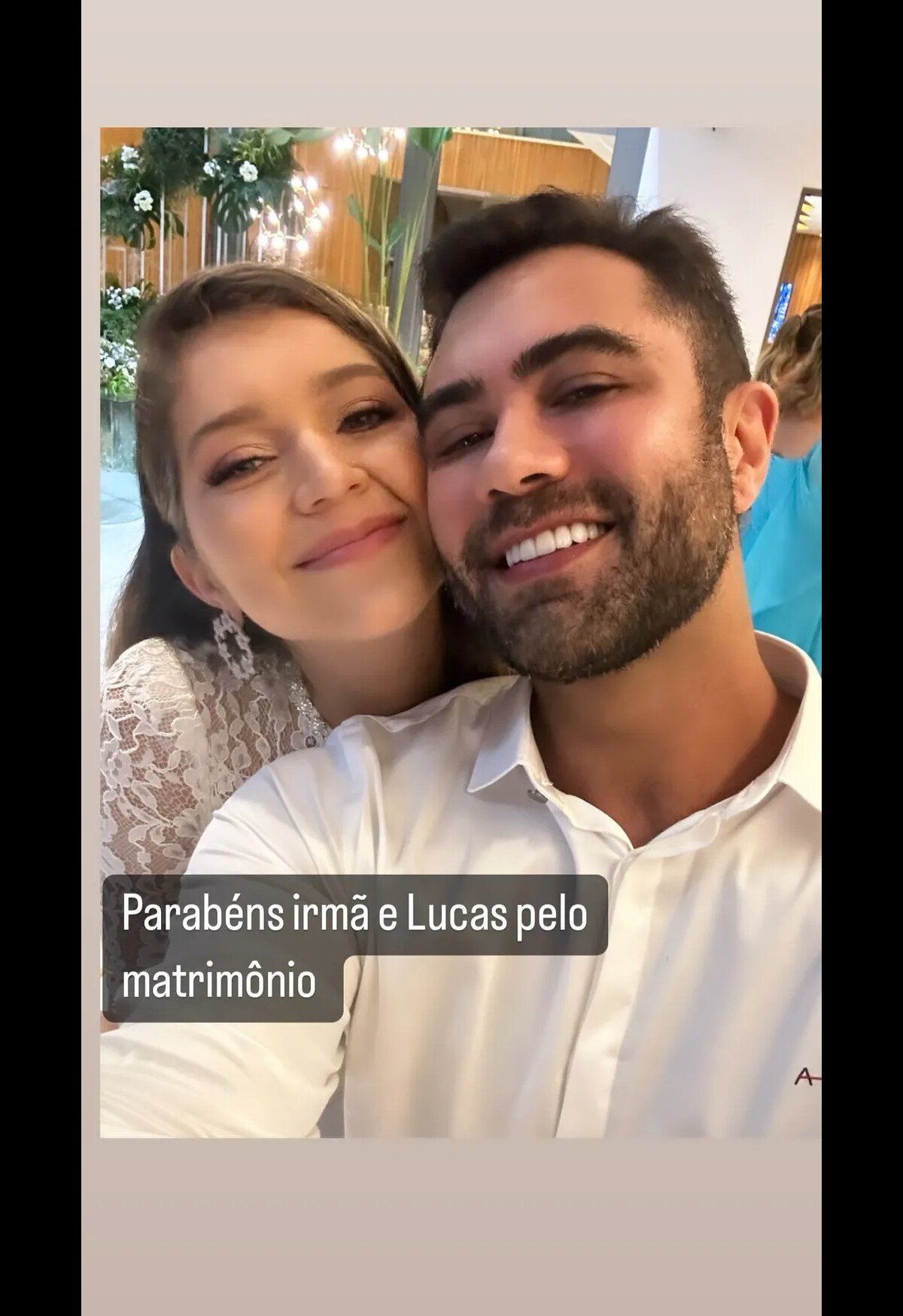 Foto: Filho de Leandro, Thiago Costa compartilhou registros do casamento da irmã, Lyandra Costa ...