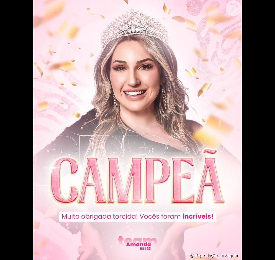 Campeã do 'BBB 23', Amanda fala de romance com Cara de Sapato: 'Amor ...